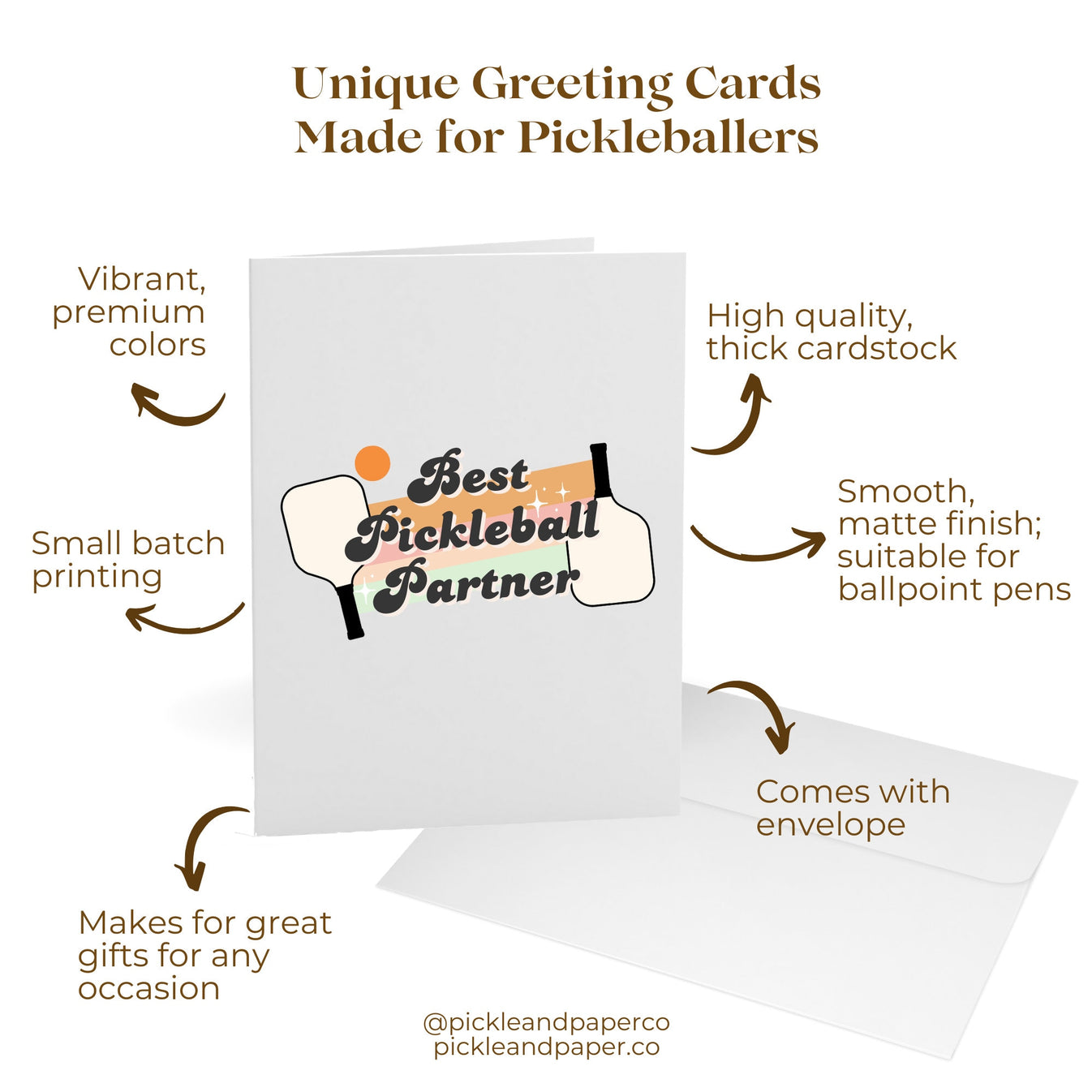 Best Pickleball Partner Thank You Greeting Card for Pickleballers ...